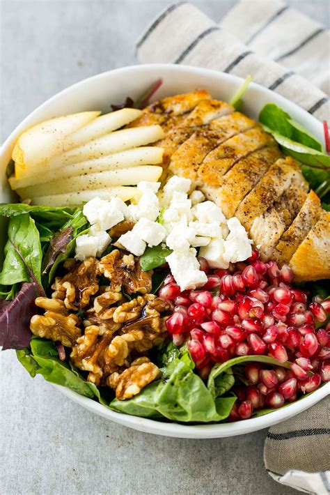 Pomegranate Chicken Salad Recipe Super Easy Healthy Fitness Meals
