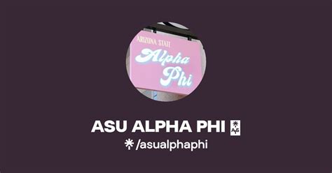 ASU ALPHA PHI Instagram TikTok Linktree