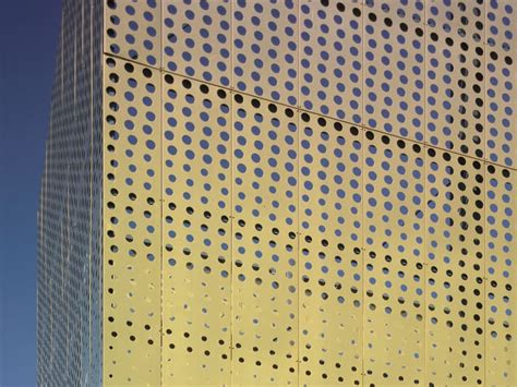 TECU Design Punch Metal Perforated And Embossed Sheet For Facade By