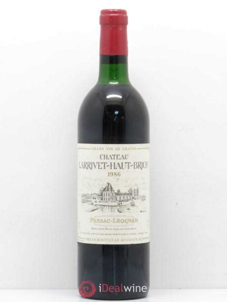 Acheter Château Larrivet Haut Brion 1986 lot B2123773 8587