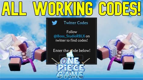 AOPG UPDATED ALL NEW WORKING CODES IN A One Piece Game YouTube