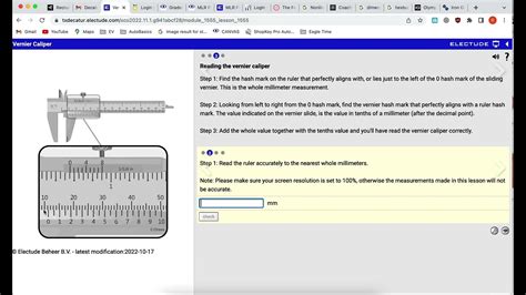 Vernier Caliper Questions Electude YouTube