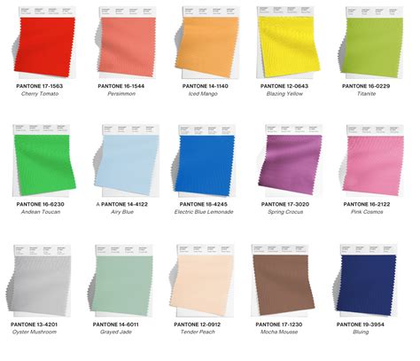 Cartela De Cores Pantone Tend Ncia De Cores Para Cabo Verde Tecidos