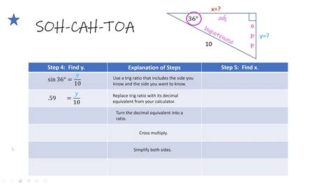 Using Trig Ratios To Solve For Unknown Side Lengths Of Right Triangle