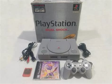 Playstation 1 Ps1 Fat Bloqueado Americano Caixa Manual Acessórios