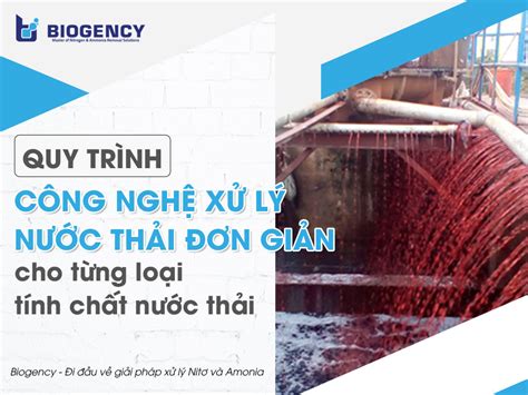 Quy trình công nghệ xử lý nước thải theo tính chất nước thải