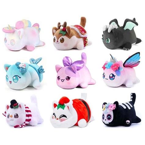 Kawaii Meemeow Aphmau Plush Meemeows Food Cats Plushie Bunle Ahpmau