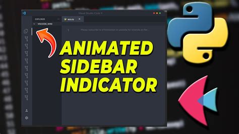 python flet tutorial how to create sidebar with animated button indicator youtube