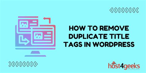 How To Remove Duplicate Title Tags In WordPress