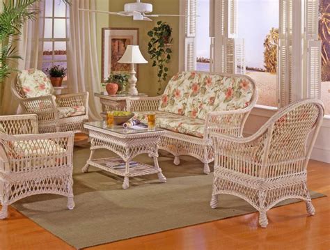 Wicker Sofa Set Indoor Cabinets Matttroy