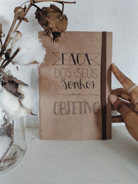 Faça dos seus sonhos um objetivo Capa de caderno Capa de livro Caderno