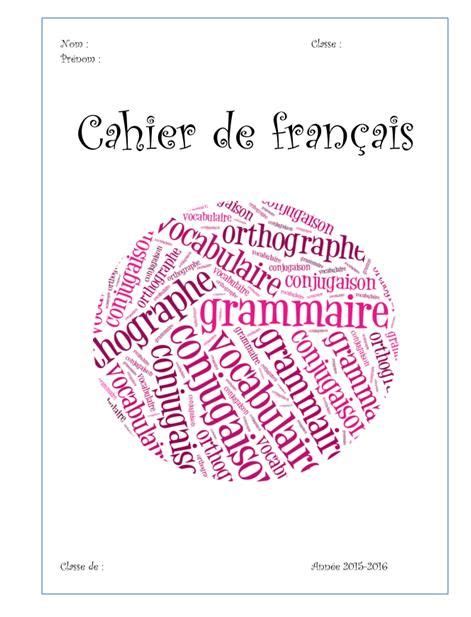 Page De Garde Francais Eme A Imprimer Primer