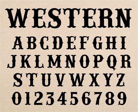 Western Font Wild West Font Old West Font Western Font Styles Cowboy
