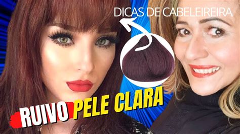Misturas De Tintas Ruivo Escuro Em Diferentes Tons De Pele E Cobrir