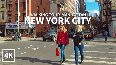 4K NEW YORK CITY Walking Tour Manhattan 7th Avenue From 10th