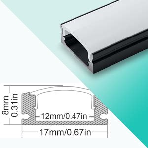 Chesbung Profilé Aluminium Led Canal aluminium Led en pour Bandes à