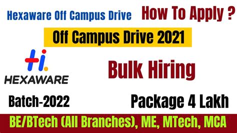 Hexaware Recruitment Process 2021 4 Lakh Package Hexaware Recruitment