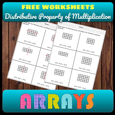 FREE Distributive Property Of Multiplication Worksheets Made By Teachers
