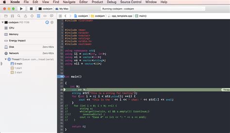 Debugging C Cpp File Using Xcode Stack Overflow