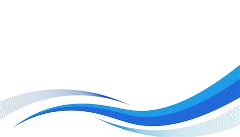 Fondo Blanco Con Curvas De Onda Azules Vector Premium