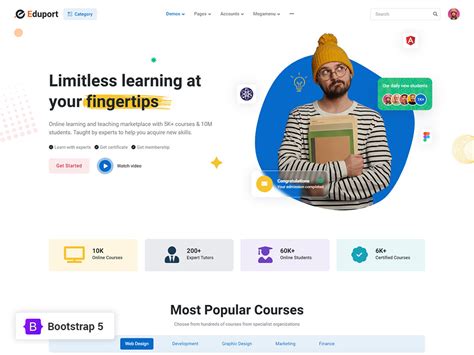 Eduport Lms Education And Course Theme Bootstrap Themes