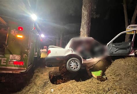 Pareja muere en accidente sobre la vía Toluca Palmillas 8 Columnas