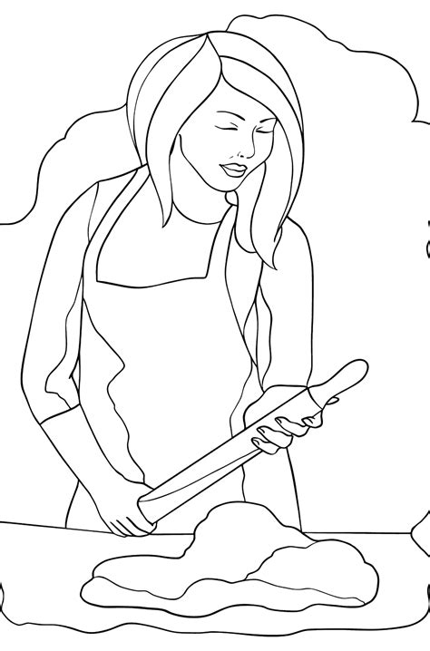 Dibujos De Panadera Para Colorear