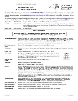 Fillable Online Www1 Dec State Ny Instructions For Well Drilling And