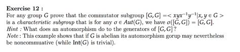 solved for any group g prove that the commutator subgroup