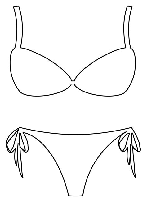 Bikini Coloring Page ColouringPages