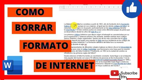 Como Borrar Formato De Texto En Word Image To U