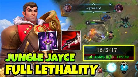 JAYCE JUNGLE WILD RIFT INSANE FULL LETHALITY BUILD YouTube