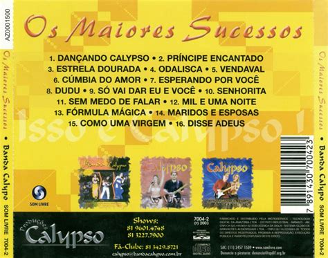 Encartes Pop Encarte Banda Calypso Os Maiores Sucessos