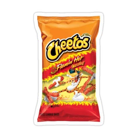 Hot Cheetos Sticker By Mireya Cortez Pegatinas Bonitas Pegatinas