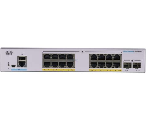 Cisco CBS350 16FP 2G 16 Port 10 100 1000 PoE With 240W Power