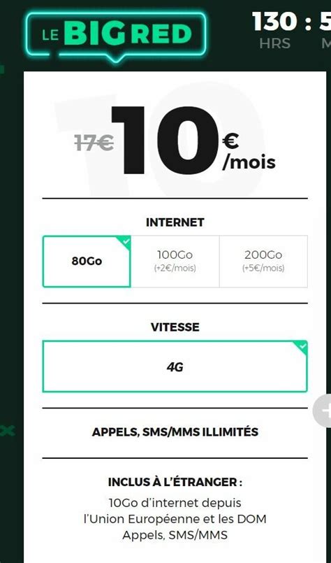 Le BIG RED Dernier Jour Pour Des Forfaits Mobiles IMBATTABLES Dont Un