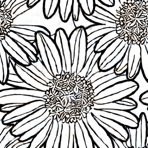 Daisies Coloring Page Black And White Creative Fabrica