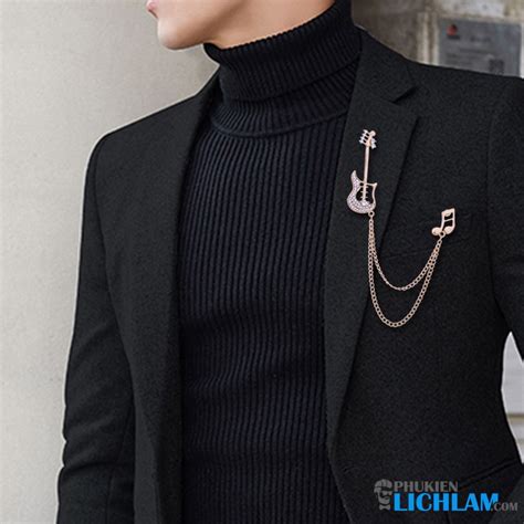 Ghim cài áo unisex nam nữ Phụ kiện cài áo QT2061 Vàng Phụ kiện
