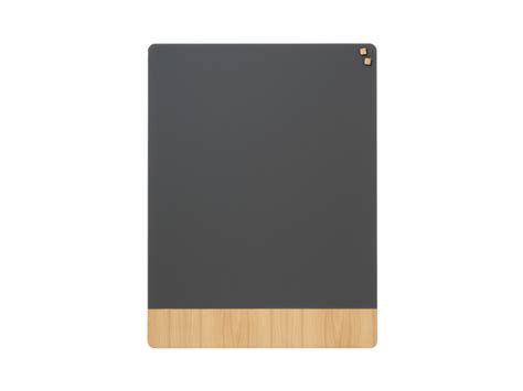 Køb Magnetisk glastavle Naga 120 x 90 cm Mat glas grå med egefiner
