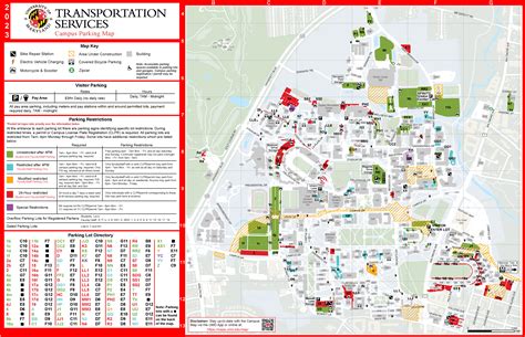 UMD CAMPUS MAP Transportation Services University Of Maryland