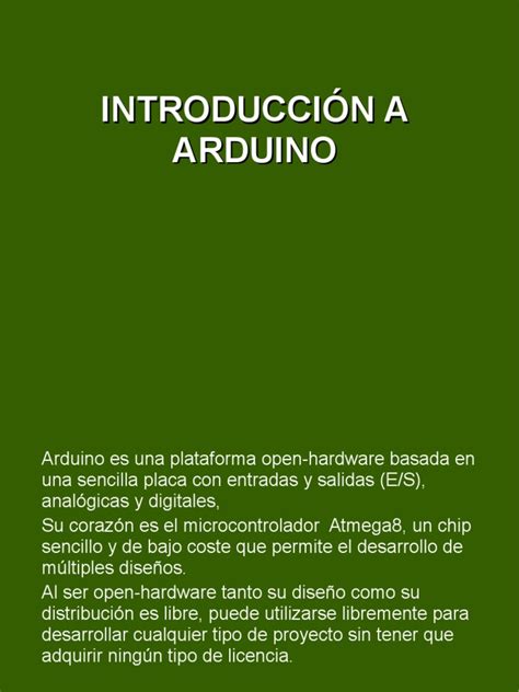 introduccion arduino pdf arduino usb