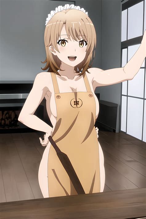 Xbooru 1girl Alluring Amber Eyes Amber Hair Isshiki Iroha Kitchen