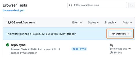 Manually Running A Workflow GitHub Docs