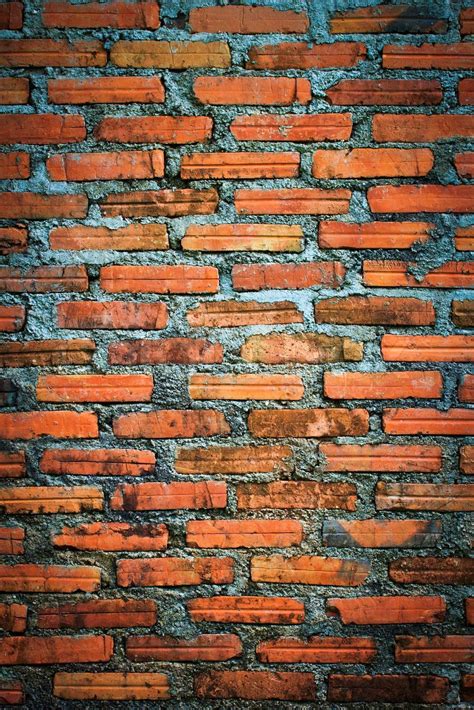 Røde mursten baggrund af mur tekstur Stock foto Colourbox