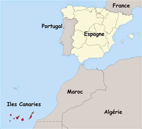Canaries Carte Archives Voyages Cartes