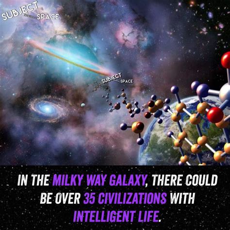 An Image With The Caption In The Milky Way Galaxy There Could Be Over 85 Civilizations With