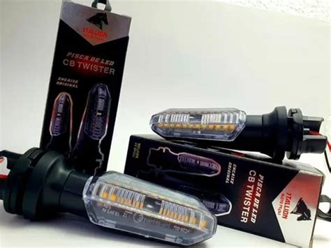 Kit C Pisca Led Seta Pra Honda Cb Twister Stallion Lanterna