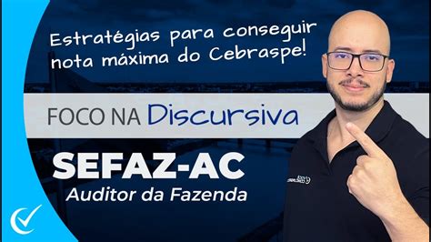 Discursiva do Concurso Sefaz AC 2024 Questão de 30 linhas Cebraspe