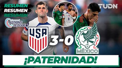 Resumen y goles Estados Unidos 3 0 México CONCACAF Nations League