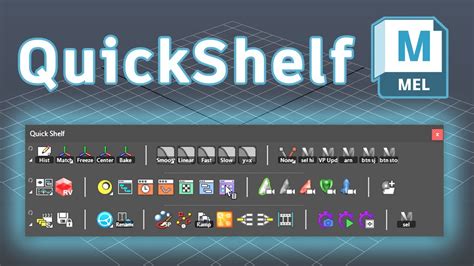 Quick Shelf Show Maya Shelves At Your Cursor YouTube